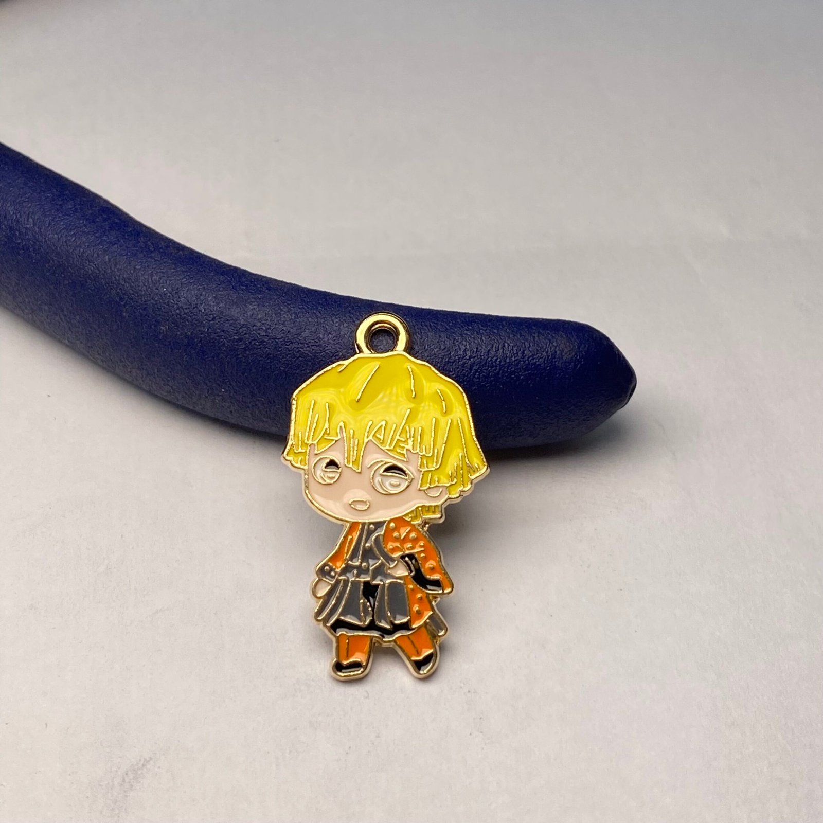 Zenitsu Anime Charm – Demon Slayer Yellow Hair Character Pendant ...